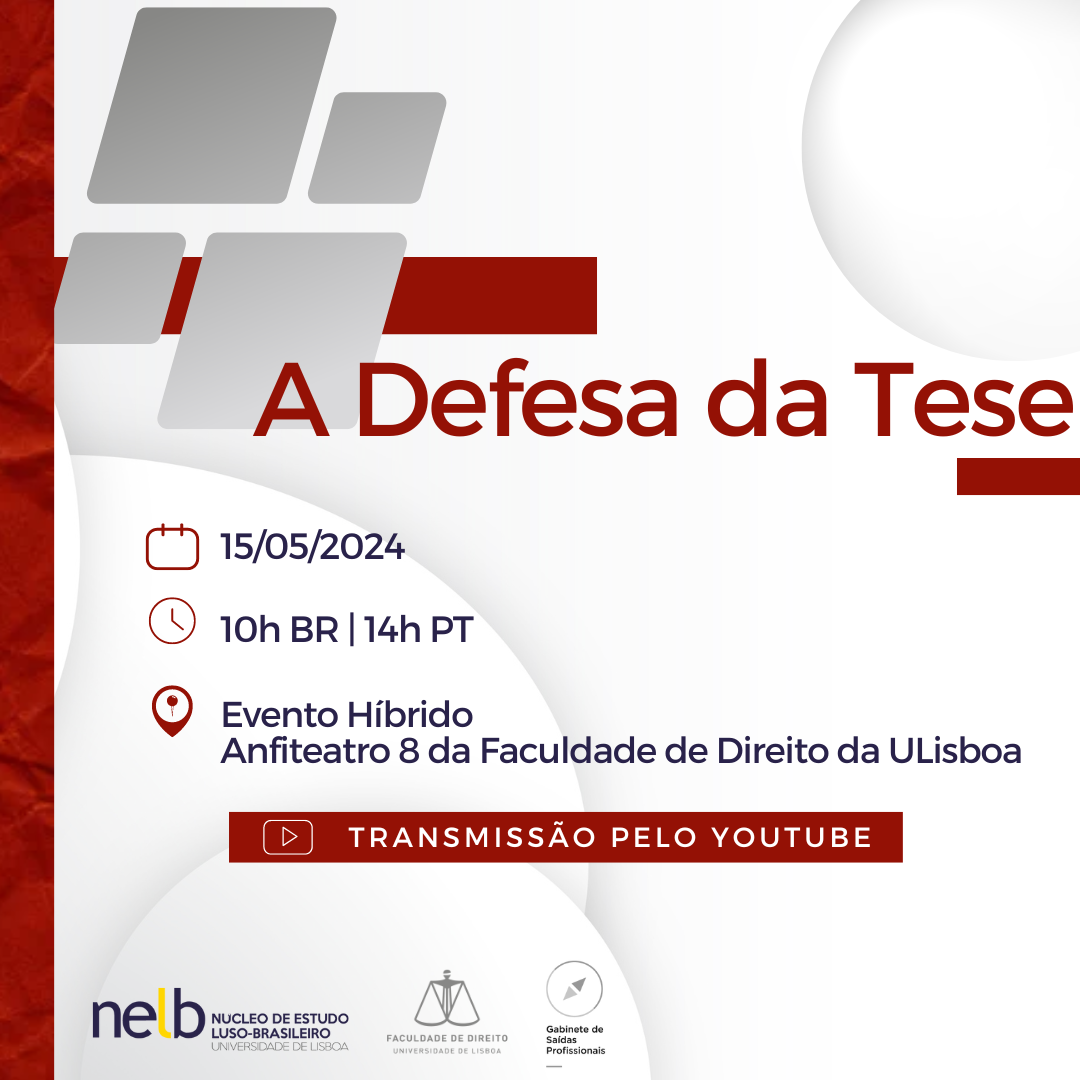 EVENTO | A Defesa da Tese – Núcleo de Estudo Luso-Brasileiro da ...