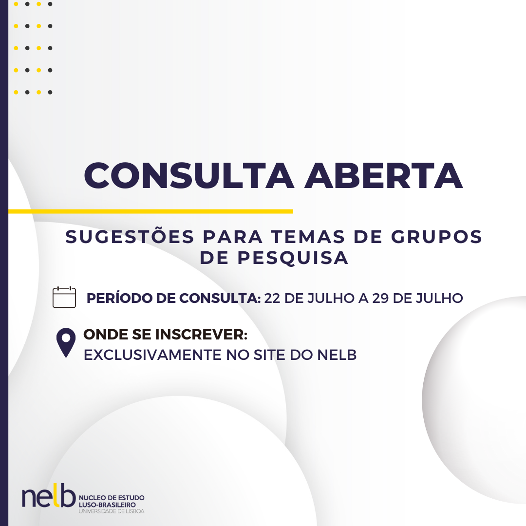 Consulta Aberta|Sugestão para Temas de Grupos de Pesquisa – Núcleo de ...
